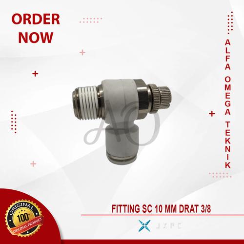 Jual FITTING SPEED CONTROL PNEUMATIC 3/8 INCH X 10MM NEPEL SELANG ...