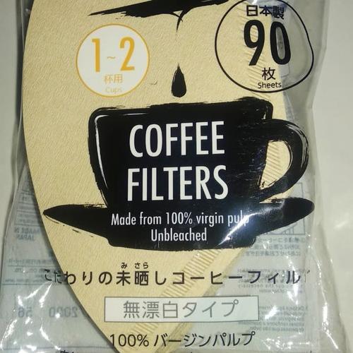 Jual COFFEE PAPER FILTER SARINGAN KOPI KERTAS DAISO 1-2 CUPS UNBLEACHED ...