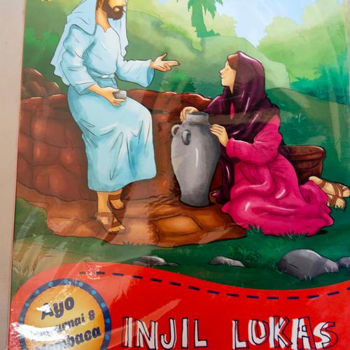 Jual BUKU KREATIVITAS ANAK KRISTEN AYO MEWARNAI & MEMBACA INJIL LUKAS ...