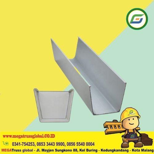 Jual Talang kotak PVC (Gutter Profile)-140(14CM)P4M-Abu-Abu/Putih ...
