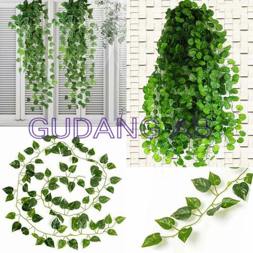 Jual DAUN RAMBAT DAUN PLASTIK DAUN ARTIFICIAL HIASAN DINDING DEKORASI ...