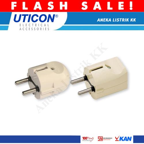 Jual UTICON STEKER ARDE BULAT S-28R S28R KOTAK S-28 S28 colokan kaki 2 ...