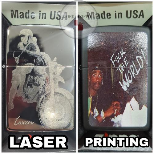 Jual Custom Zippo 2 Sisi (Zippo Tidak Termaksud) ( Laser dan Printing ...