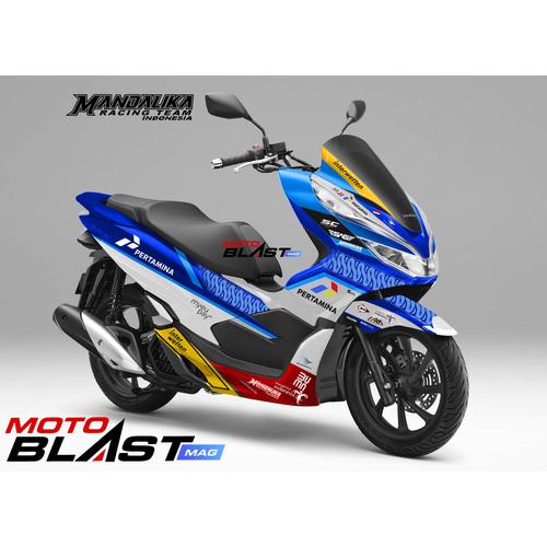 Jual Decal Stiker Motoblast - PCX Livery Mandalika Fullbody - Glossy ...