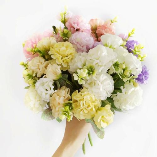 Jual Bunga Krisan Bulat Artificial Tanaman Hias Plastik Buket Wedding ...