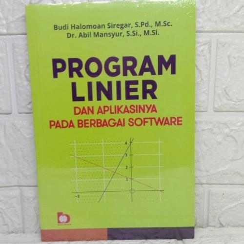 Jual Buku PROGRAM LINIER dan aplikasinya dalam berbagai software - Jakarta Timur - OSASHI BOOK ...