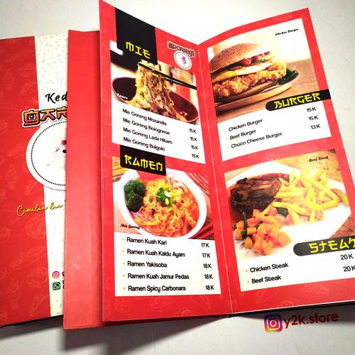 Jual Buku menu murah ekslusive untuk resto/cafe include desain - Kab ...