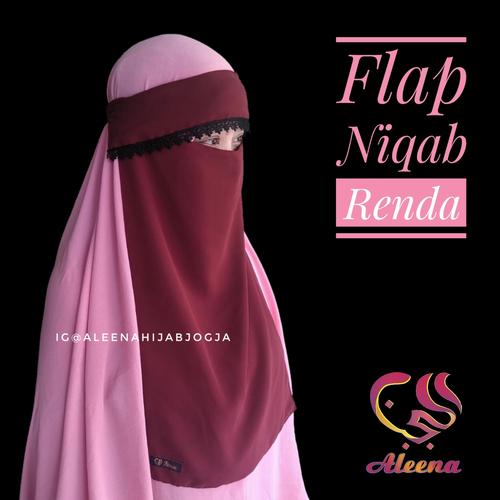 Jual Flap Niqab Cadar Poni Maroon - Kab. Bantul - AleenaHijab | Tokopedia