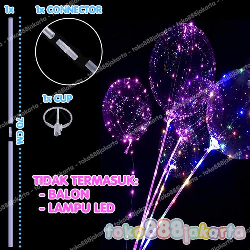 Jual TANGKAI BALON PVC BOBO STICK CUP HIGH QUALITY 70CM 70 CM - Jakarta ...