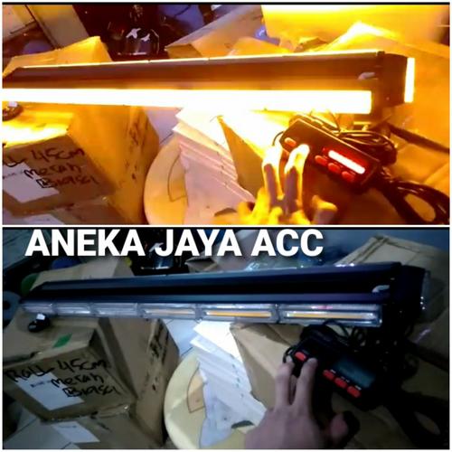 Jual Lampu Strobo Atap Mobil Strobo Led COB 4sisi 90cm Biru - Kuning ...