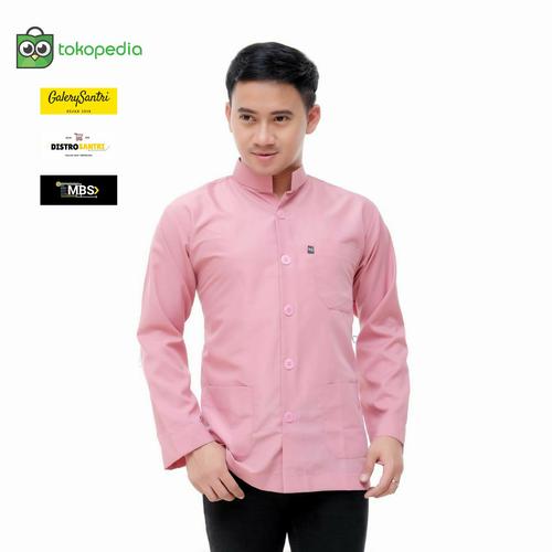 Jual BAJU KOKO PINK, KOKO HABAIB, KOKO POLOS LENGAN PANJANG PINK/KOKO ...