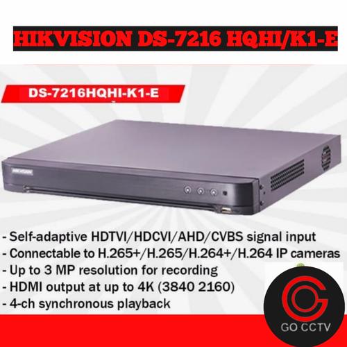 Jual DVR Hikvision DS 7216 HQHI K1 E 16CH 16 Camera Decoder CCTV - Kota ...