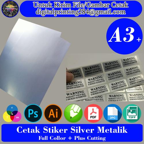 Jual Cetak Stiker Silver Metalik A3 - Tanpa Cutting - Jakarta Barat ...