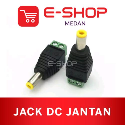 Jual Jack Power Dc male 5.5x2.1mm Soket Jantan Socket Supply CCTV ...
