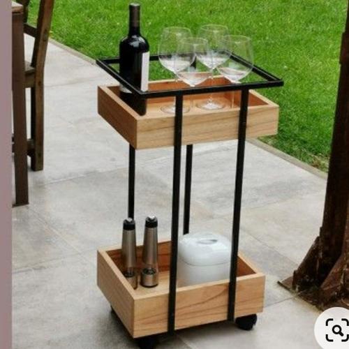 Jual meja bar kayu besi +roda - Kota Tangerang - Toko Mandiri Real ...