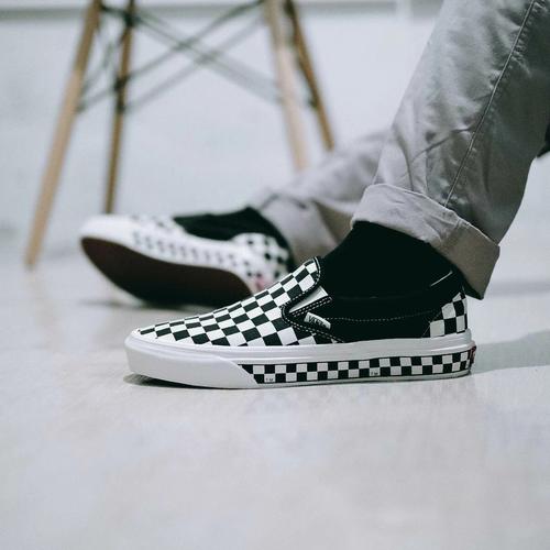 Promo Vans Slip On Nextor Checkerboard Black White BNIB ORIGINAL ...