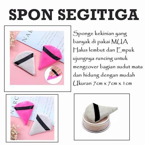 Jual RCS - Spon bedak tabur segitiga powder puff triangle - Jakarta ...