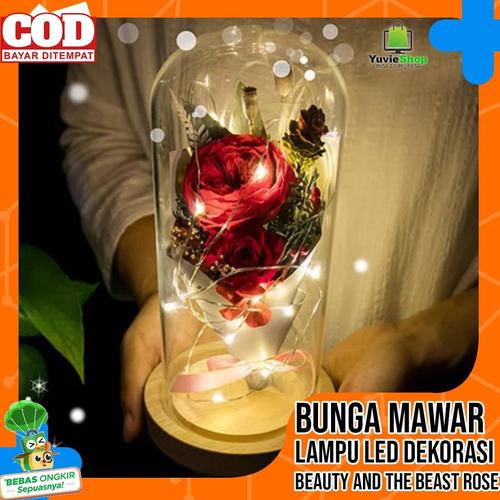 Jual Lampu Hias LED Dekorasi Bunga Mawar Rose Kado Ulang Tahun Pacar ...