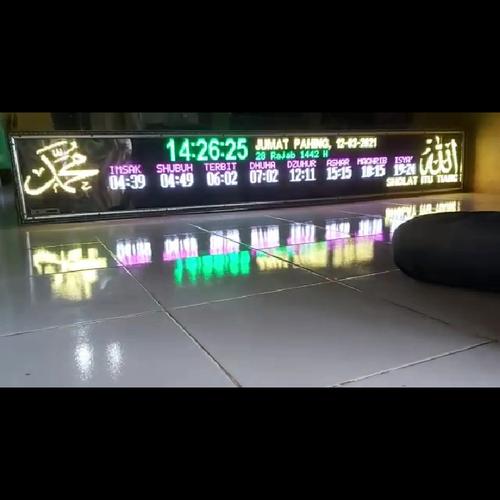 Jual controler jam jadwal sholat p10 rgb jumbo 4x12 panel - Kota Bekasi ...