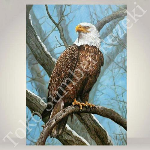 Jual Poster Figure Burung Elang Bird Eagle Pohon Lukisan Kanvas Paper ...