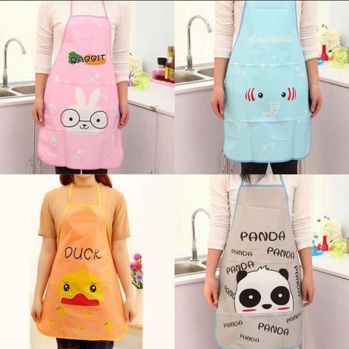 Jual Apron Masak Transparant Celemek Dapur Waterproof Lucu Karakter ...