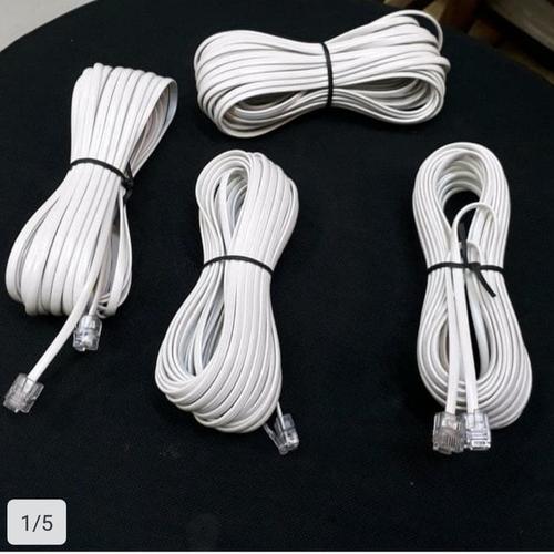 Jual KABEL LINE TELEPON + RJ 11 WARNA PUTIH - 10, Putih - Jakarta Barat ...