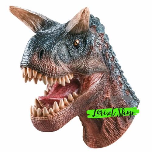 Jual Handpuppet Dino Dinosaurus Dino Carnotaurus with sound Hand Puppet ...