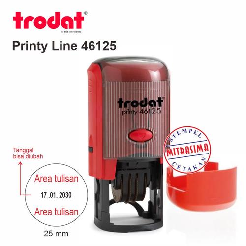Jual Stempel Trodat 46125 ( Model Bulat dengan Tanggal ) - Bodinya saja ...