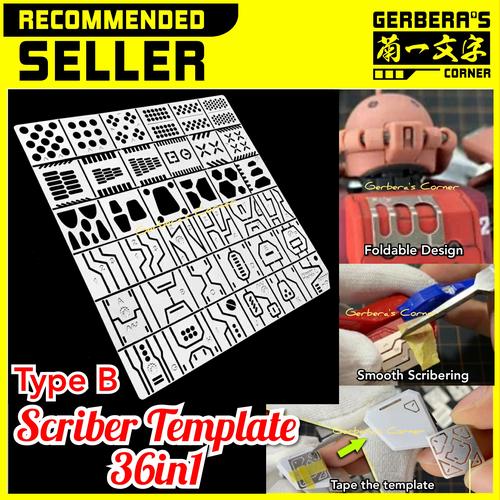 Promo Panel Line Scribing Template 36in1 TYPE B Scriber Guide Line ...