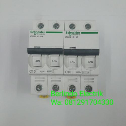 Jual MCB IC60N 2P 10A 6kA SCHNEIDER A9F74210 - Jakarta Pusat - Berlindo electrik | Tokopedia