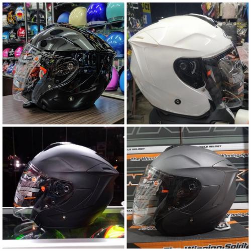 Jual HELM INK DYNAMIC HITAM DOP SOLID ORIGINAL - gunmetal dop, M - Kota ...