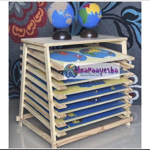 Jual puzzle benua montessori & cabinet - 8 puz+rak - Kab. Jombang ...