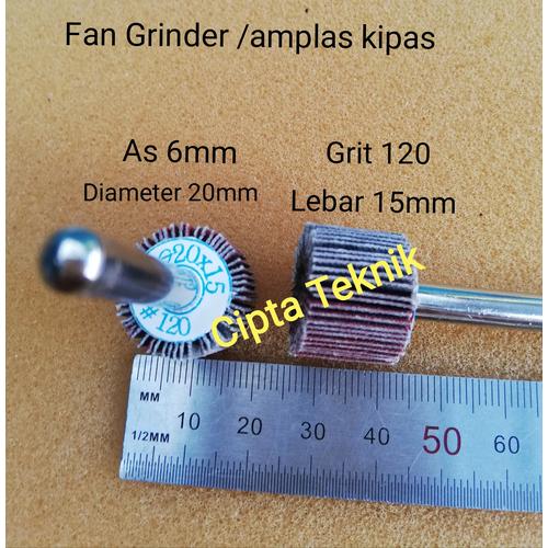 Jual Fan Grinder 20x15 Grit 120 - Amplas kipas - Kab. Bekasi - Cipta ...