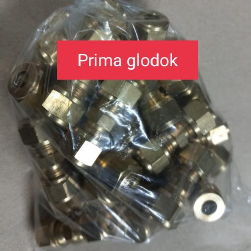 Jual Union connector kuningan 6mm/sambungan pipa tembaga 6mm.fitting tubing - Jakarta Barat ...