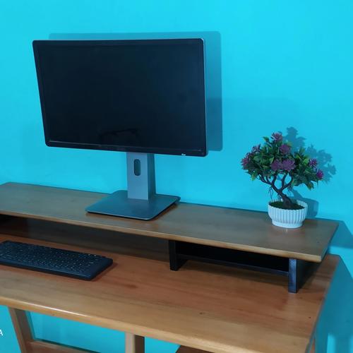 Jual stand monitor/ meja monitor ts 050 - hitam natural, 100x20x11 ...