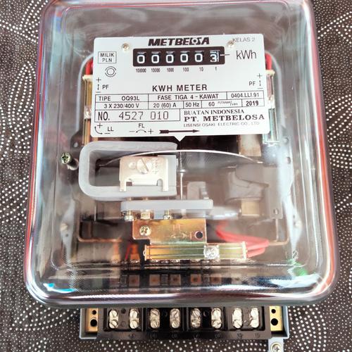 Jual kwh meter 3 phase analog merk metbelosa 20/60a singel tarif - Kota Bekasi - tunas mandiri ...