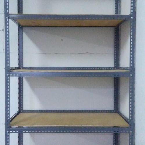 Jual Rak Besi Siku Lubang Abu2 T150xP90xL30cm 4 Susun 4 Tiang - 1.2mm ...