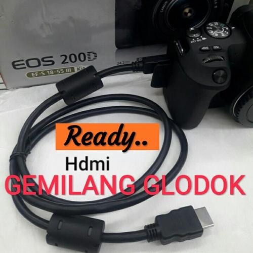 Jual NEW KABEL KAMERA MINI HDMI FOR CAMERA DSLR CANON EOS 200D HIGH ...
