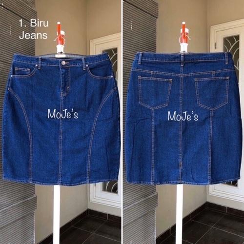 Jual Rok Jeans Big Size 31-34 Rok Jeans Ukuran Besar Rok Denim JUMBO ...