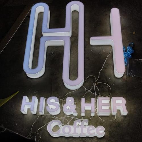 Jual Huruf Timbul Akrilik Acrylic LED Letterbox 3D Custom - Jakarta ...