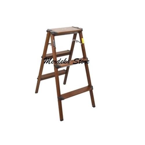 Jual TANGGA ALUMINIUM 3 STEP MOTIF KAYU KRISBOW - Jakarta Pusat ...
