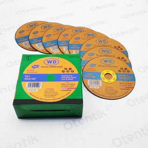 Jual WD 1 BOX BATU POTONG 4X1.2MM - BATU GERINDA 4" - CUTTING WHEEL 4 ...