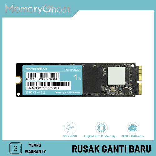 Jual Memory Ghost SSD Macbook PCIe 256 GB TIDAK Butuh Adapter - Jakarta ...