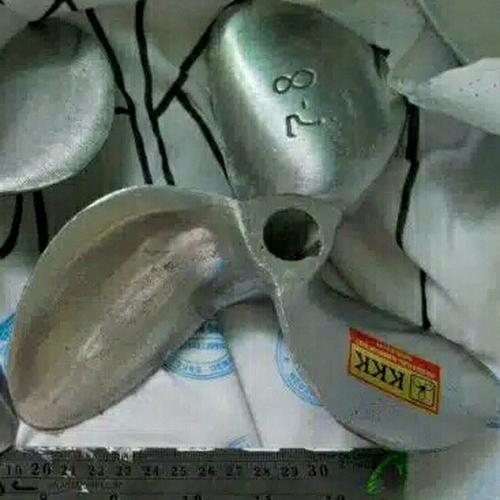 Jual kipas baling baling propeller perahu kapal daun 3 no 7-8 - D3 x 3 ...