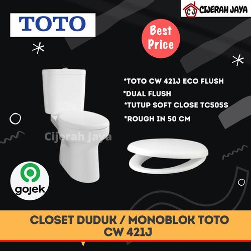 Jual Monoblok Toto Type Cw 421 White Softclose Closet Kloset Duduk Toilet 421 Soft Close