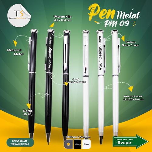 Jual Pen Paku Slim - PM 09 Small - Silver, Laser Logo Nama - Jakarta ...