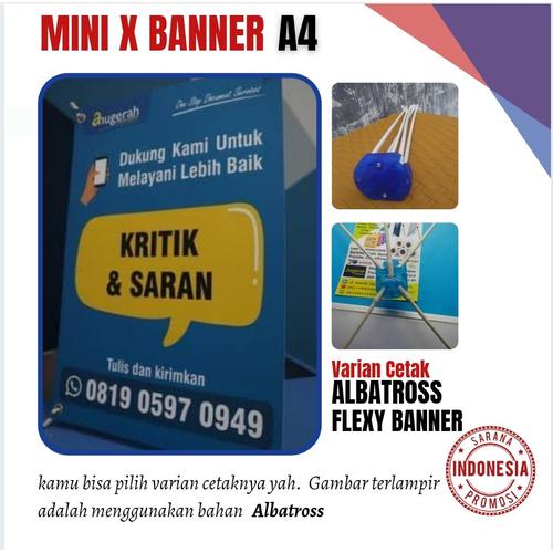 Jual Mini x banner ukuran A4 - +Cetak Albatros - Kota Tangerang Selatan ...