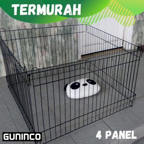 Promo PAGAR kandang hewan pagar anjing kelinci kucing hitam 90x60 CM ...