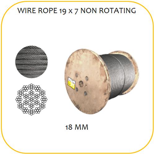Jual WIRE ROPE 19X7 NON ROTATING 18 MM (SLING SELING KAWAT BAJA ...