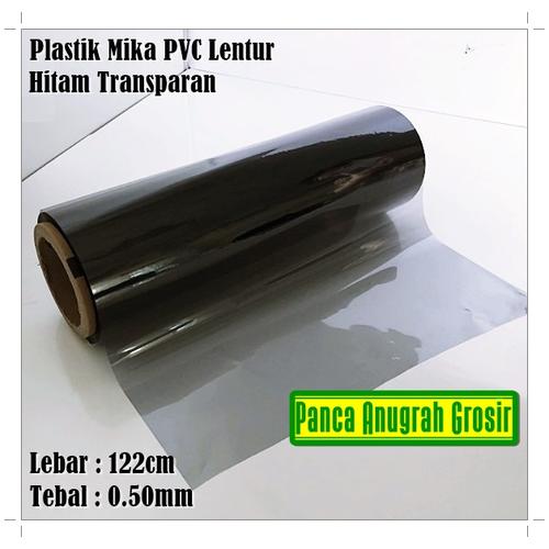 Jual Plastik Mika Lentur Hitam Merah PVC Flexible Tebal 0.50mm Lebar 122cm - 0.30mm, Hitam ...